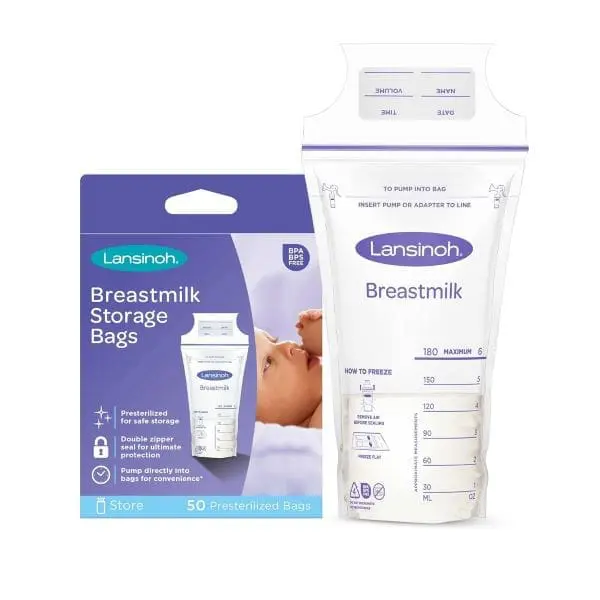 Lanolin milk storage bags store